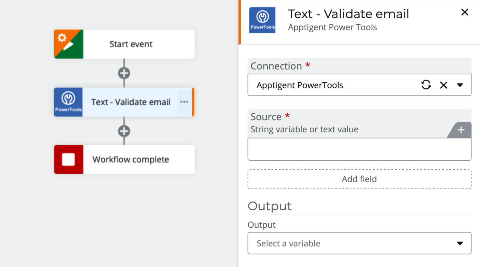 Validate Email Powertools Workflow Automation Plugin