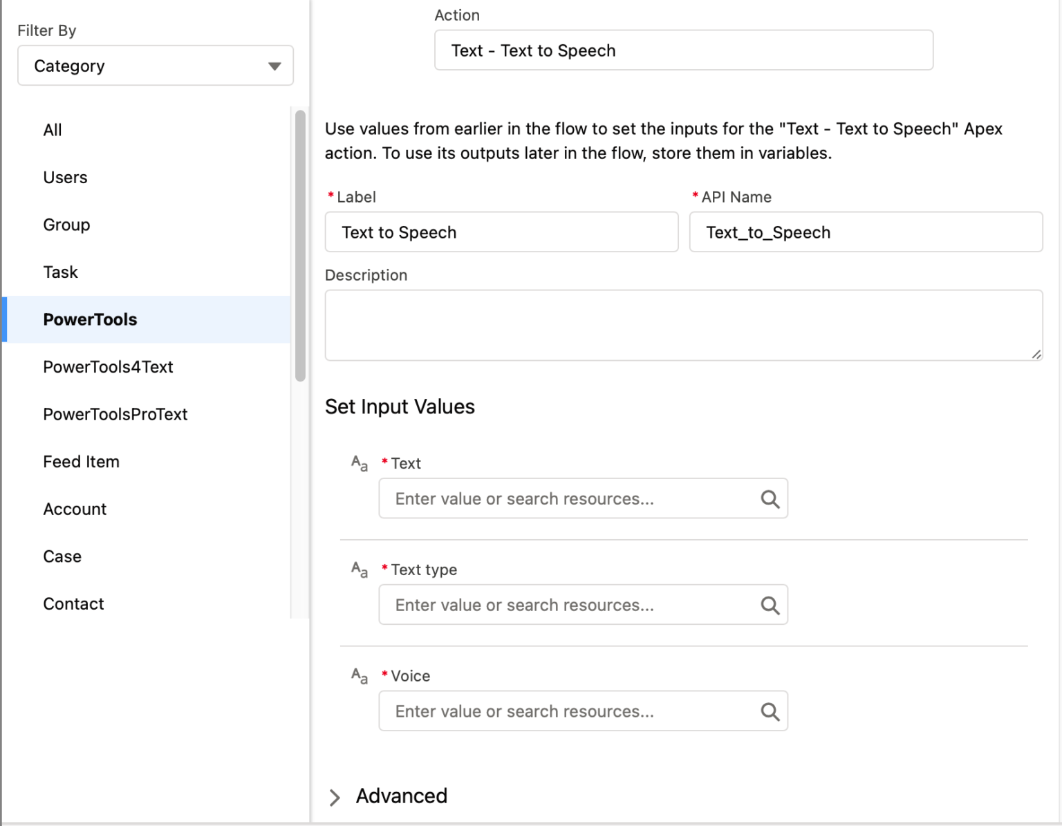 Text To Speech | PowerTools | Workflow Automation Plugin