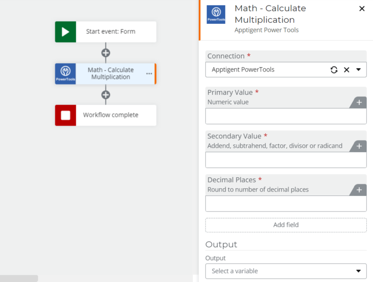 Calculate Multiplication Powertools Workflow Automation Plugin