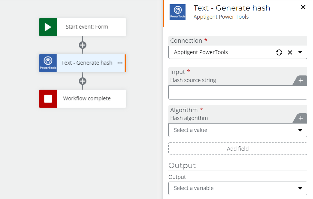 Generate Hash | PowerTools | Workflow Automation Plugin Generate Hash | PowerTools | Workflow Automation Plugin